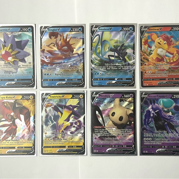 Pokemon | Toys | Set Of 8 Mimikyu Toxtricity Starmie Kingler Inteleon ...